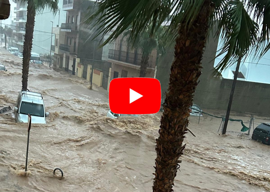 Alluvione a Valencia, il Video nel momento del disastro